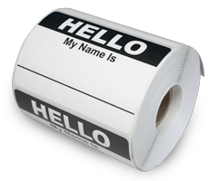 "Hello My Name Is" Name Tag Stickers